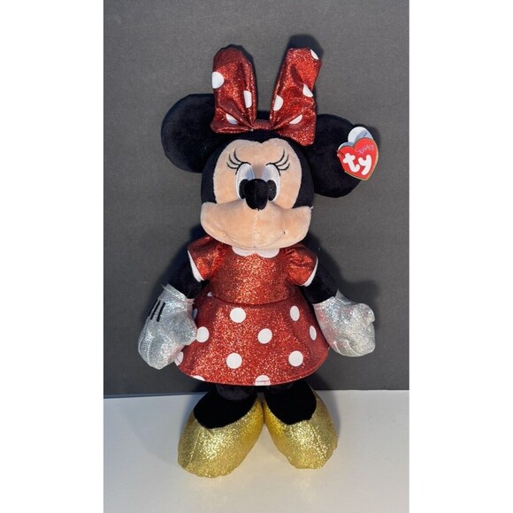Ty | Toys | Minnie Mouse Ty Beanie Buddy Sparkle 4 Plush Disney New ...
